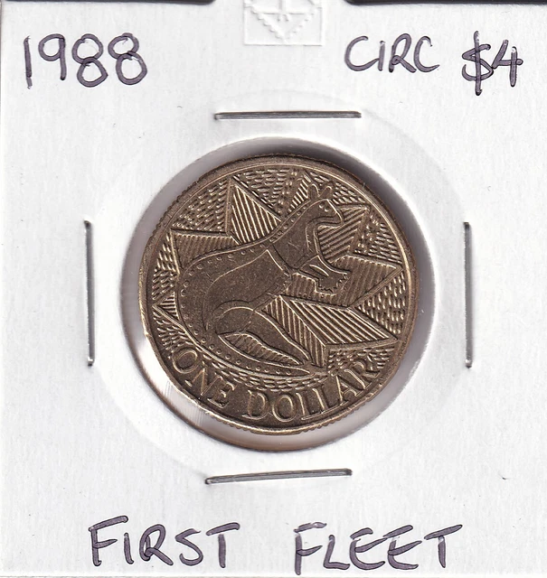 1988 AUSTRALIAN $1 Bicentenary First Fleet Coin Circulated $3.00 ...