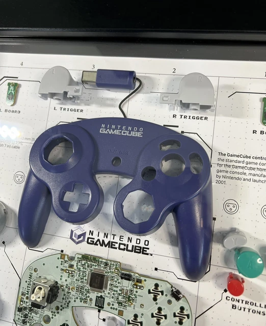 NINTENDO GAMECUBE SILVER Controller Original Teardown Wall Frame EUR ...