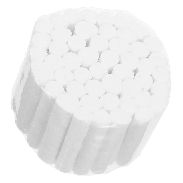 50PCS NOSE BLEED Plugs Disposable Cotton Rolls for Mouth Dental Cotton ...