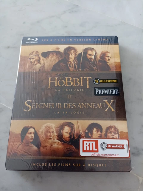 COFFRET BLURAY - Le Hobbit + Le Seigneur Des Anneaux - Les 2 Trilogies - Tbe EUR 32,00 - PicClick FR