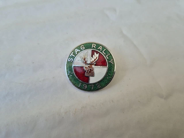 VINTAGE STAG RALLY 1972 Motorcycle Club Bike Enamel Pin Badge $30.51 ...