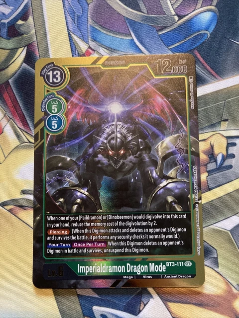 IMPERIALDRAMON DRAGON MODE BT3-111 SEC Alt Art Digimon Card Game £12.00 - PicClick UK