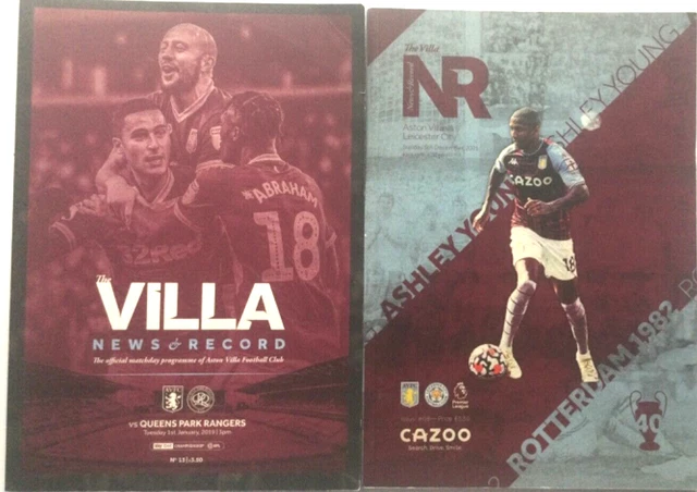 JOB LOT BUNDLE aston villa fc matchday programmes x 13 issues. £12.94 ...