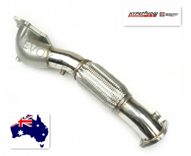 MITSUBISHI LANCER EVO X 3" Exhaust Turbo Down Front Pipe Cat-Deleted ...