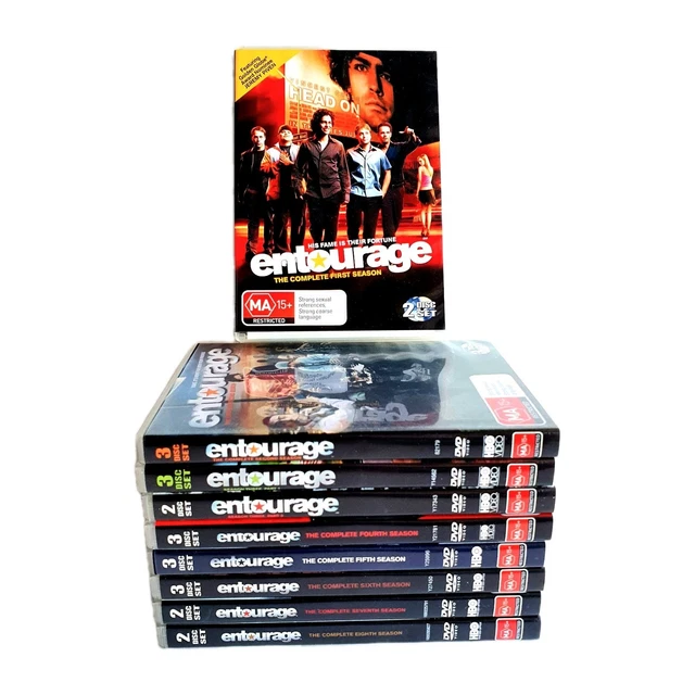 ENTOURAGE | COMPLETE Series Seasons 1-8 DVD Comedy Drama, Region 4 VGC £20.88 - PicClick UK