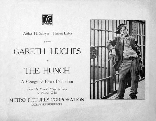 THE HUNCH POSTER Gareth Hughes 1921 Old Movie Photo $8.50 - PicClick AU