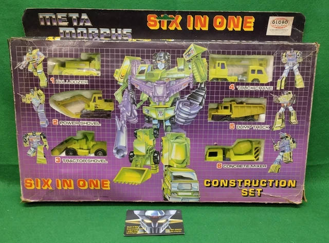 VINTAGE TRANSFORMERS G1 DEVASTATOR SIX IN ONE Construction Set BOOTLEG ...