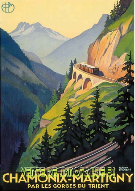 TOURISM - CHAMONIX 74 - Les gorges du Trient - plastic poster £6.07 ...