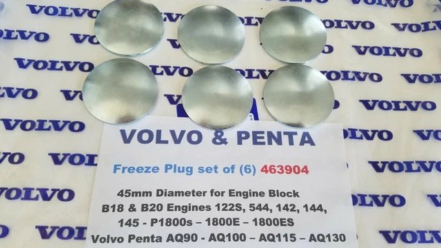 VOLVO B18 - B20 - "Expansion Plug" 45mm Set of (6) - for Engine block ...