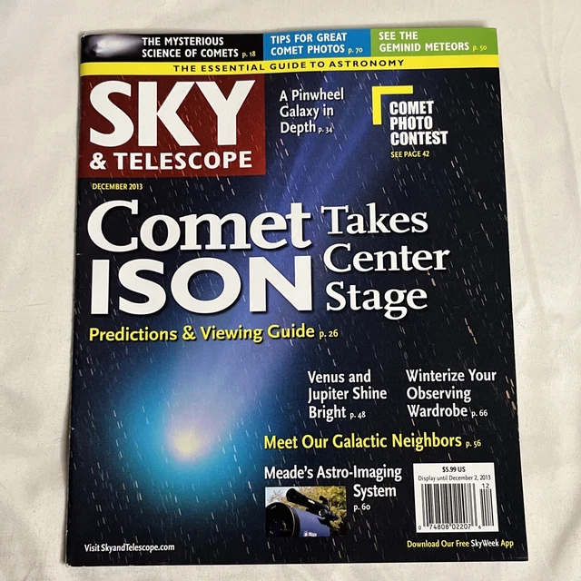 SKY & TELESCOPE Magazine Comet ISON Geminid Meteors December 2013 £5.18 ...