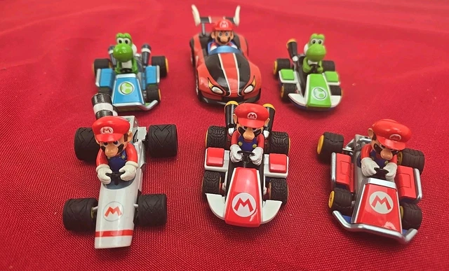 SUPER MARIO GO Kart Toys X5 Pull Back Cars. X1 Scalextric Go Kart £21. ...