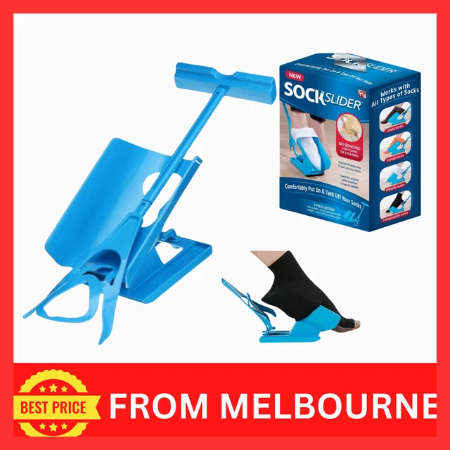 SOCK SLIDER STOCKING Aid Puller Assist Disability Aid Helper Easy On ... SOCK SLIDER STOCKING Aid Puller Assist Disability Aid Helper Easy On ...