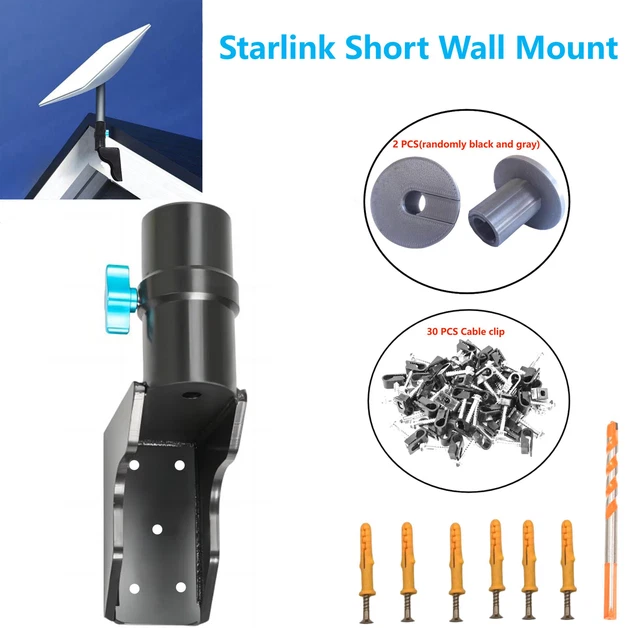 STARLINK SHORT WALL Mount for Starlink Internet Kit Satellite with ...