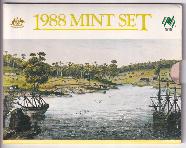 AUSTRALIAN: 1988 BICENTENNIAL First Fleet 8 Coin Uncirculated Set . $50 ...