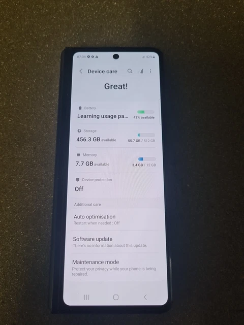 SAMSUNG GALAXY Z Fold3 5G SM-F926B/DS - 512 Go - Phantom Black (Déverrouillé) EUR 206,02 ...