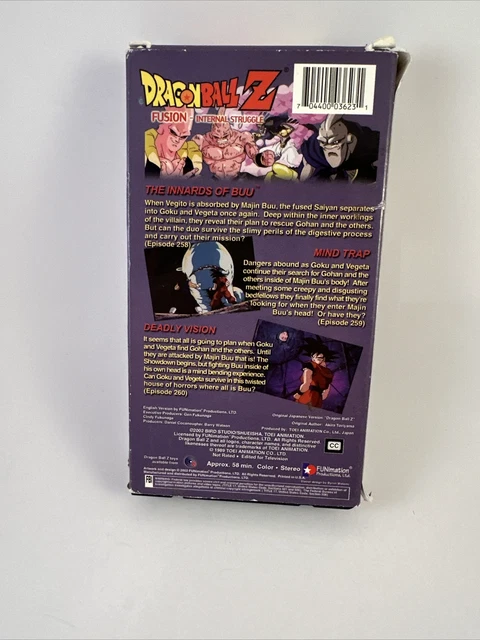 DRAGON BALL Z - Fusion: Internal Struggle VHS VCR Video Tape Movie Used ...