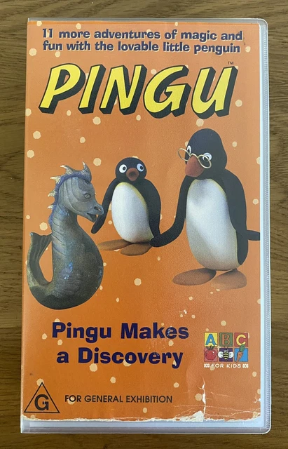 PINGU VHS PINGU Makes a Discovery ABC 4 Kids Children's Video tape 2001 ...