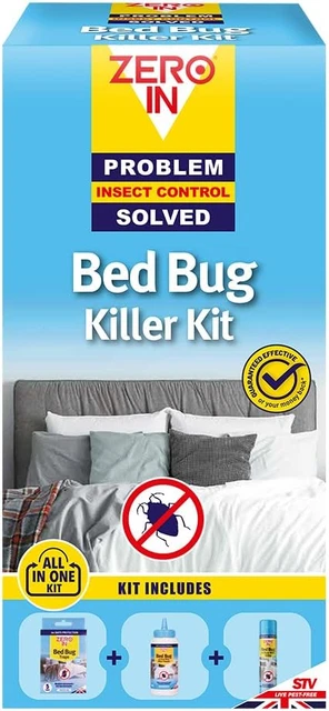 ZERO IN ALL-IN-ONE Bed Bug Killer Kit. Prevent Reinfestations. Kills ...