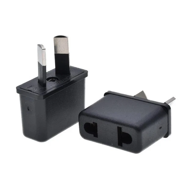 50X PCS 2-PIN Universal Travel Plug Adapter UK US EU to AU Double ...