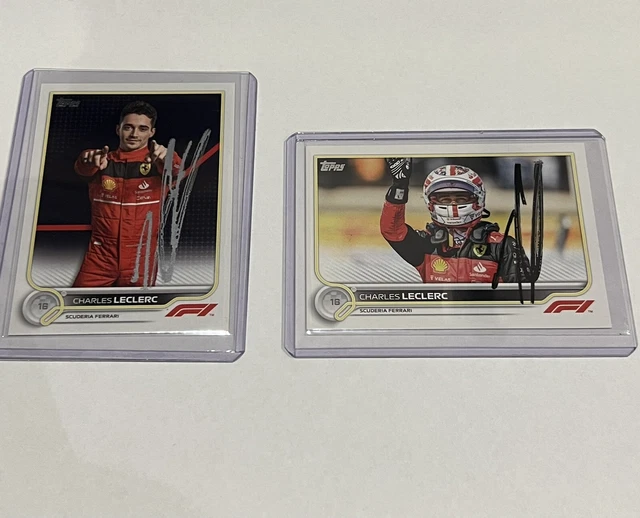 CHARLES LECLERC SIGNED F1 FERRARI Formula 1 Photo Proof Topps PSA EUR ...