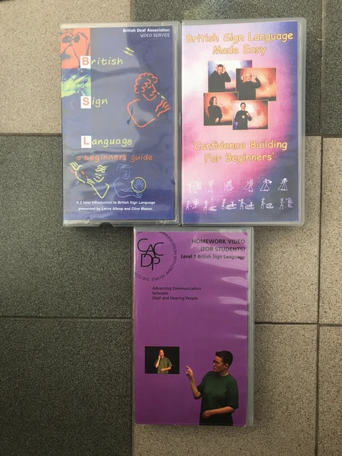 SIGN LANGUAGE VHS Videos £10.00 - PicClick UK