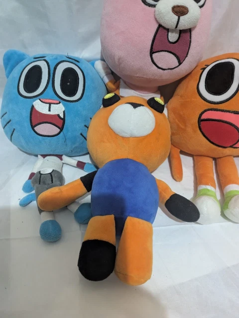 AMAZING WORLD OF Gumball Plush Toy Bundle Darwin Anais Gumball Soft ...
