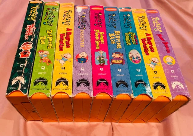 VINTAGE NICKELODEON VHS lot of 9 rugrats orange vhs tapes £28.68 ...