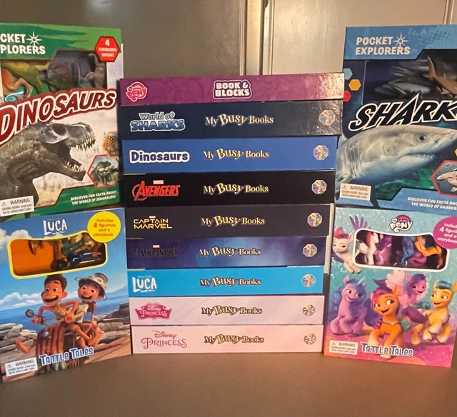 MIX AND MATCH Busy Books Etc Marvel - Disney Princesses Luca Dinosaurs ...