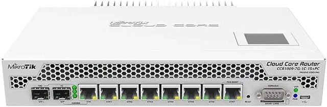 MIKROTIK CCR1009-7G-1C-1S+PC CLOUD Core Router Ethernet 1x SFP+ $320.00 ...