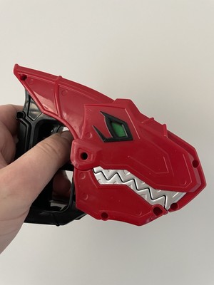 POWER RANGERS DINO Charge T-Rex Launcher Weapon Disc Shooter No Discs ...