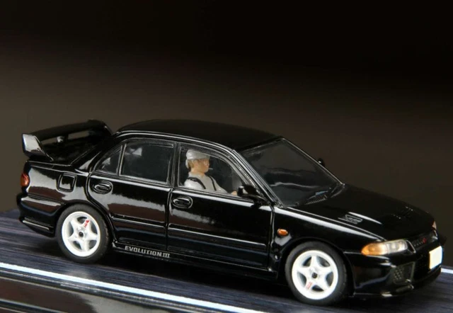 MITSUBISHI LANCER RS Evo III - Initial D incl. Driver Figur - black ...