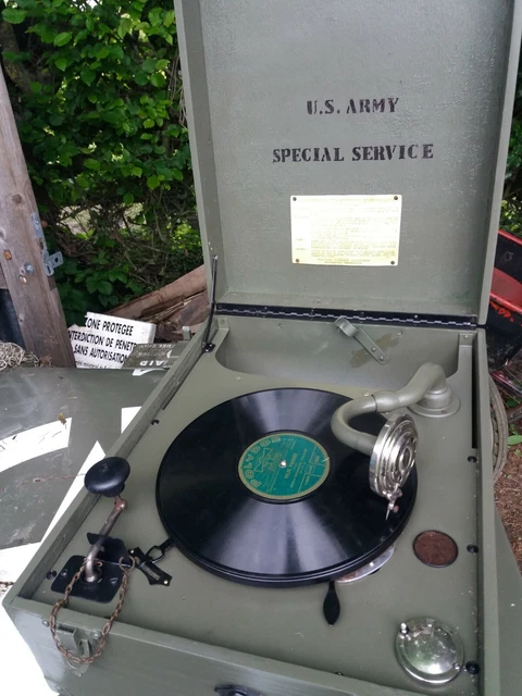 PHONOGRAPHE US ARMY WW2 1943 GRAMOPHONE JEEP reconstruction EUR 191,00 ...