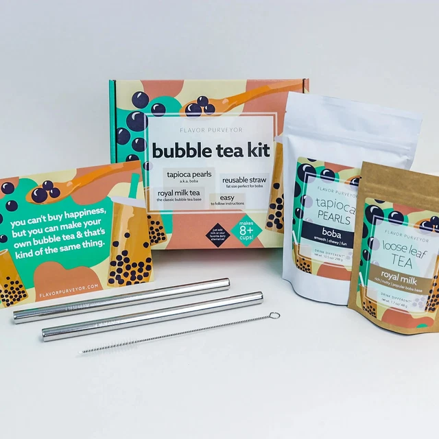 BUBBLE TEA KIT | Bubble Milk Tea, Boba Milk Tea, Boba Tea, Boba Kit ...