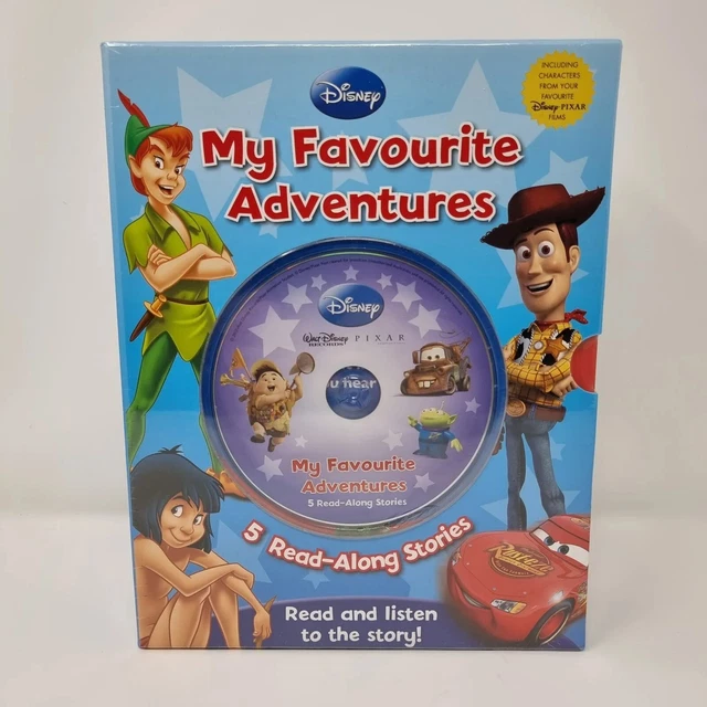 DISNEY MY FAVOURITE Adventures 5 Read Along Stories Books With CD ...