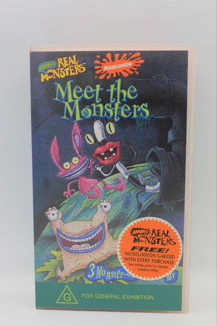 AAAHH!!! REAL MONSTERS Meet the monsters VHS Nickelodeon animation G ...