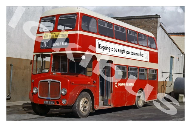 BUS PHOTOGRAPH DEVON GENERAL NBC CTT 515C [515] '74 £1.25 - PicClick UK