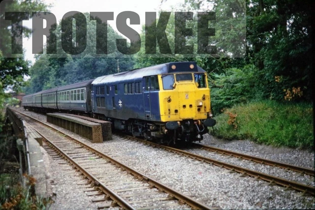 35MM SLIDE BR British Railways Diesel Loco Class 31 31452 Bramcote 1986 ...