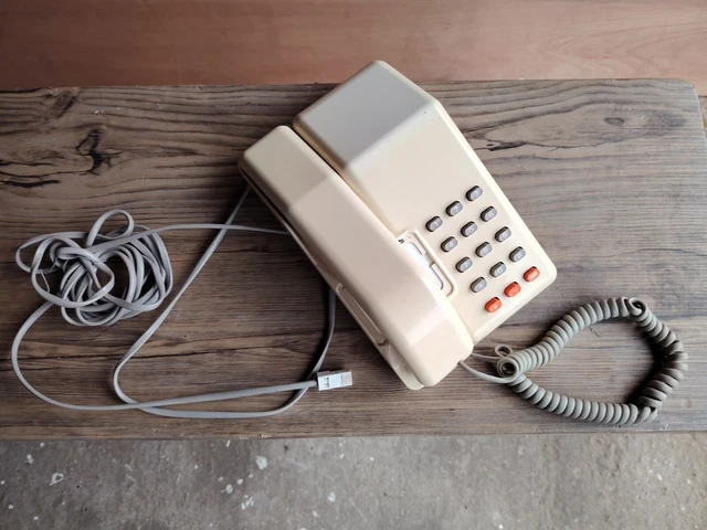 VINTAGE 1980S BEIGE British Telecom Viscount Landline Home Phone £12.00 ...