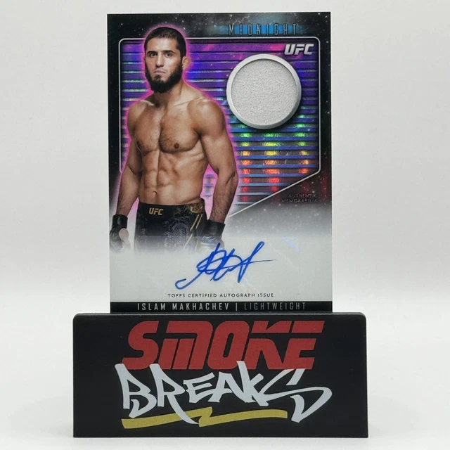 2024 TOPPS MIDNIGHT UFC Islam Makhachev patch relique autographe auto # ...