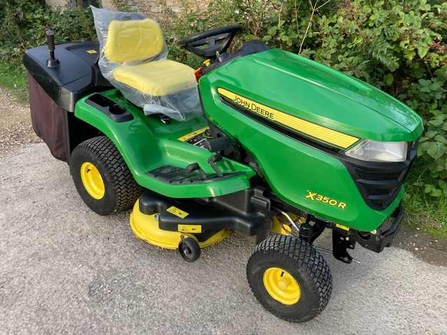 JOHN DEERE X350R Ride On Mower Rear Collect Or Mulch 42" Deck Tractor ...