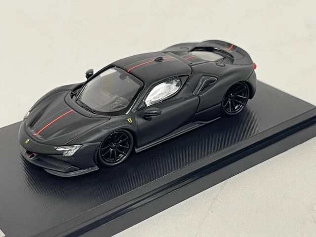 1/64 FINE MODEL De Novitec SF90 Coupe En Mat Noir 499 Pièces Miniature ...