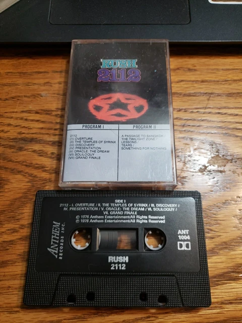 RUSH 2112 CASSETTE Tape 1974 Anthem Records $15.13 - PicClick CA