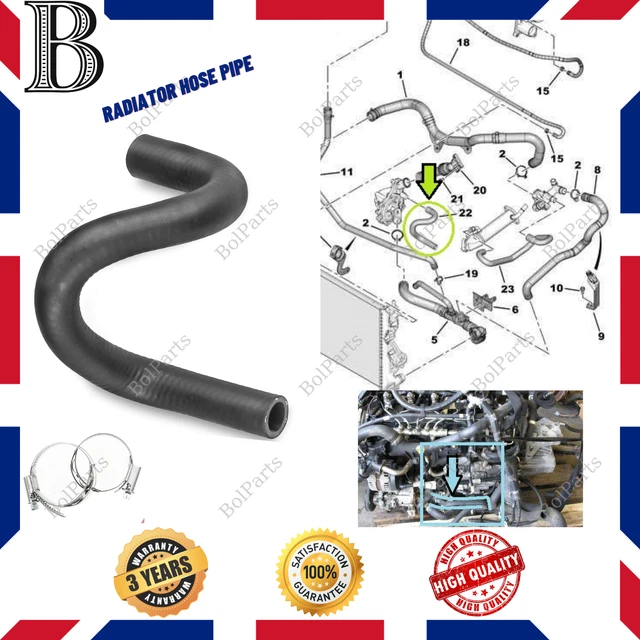 FORD TRANSIT OIL Coolant Water Pump Hose 2.2 TDCI Duratorq Engine 06-14 ...