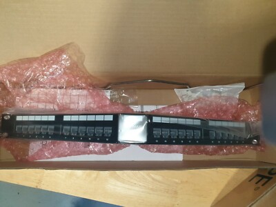 CAT6A ANGLED 24 port patch panel COMMSCOPE Complete with 24 x Cat6a ...