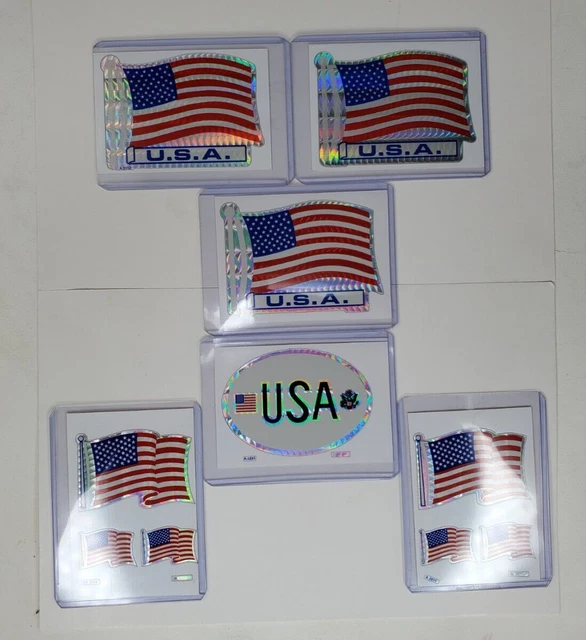 VINTAGE VENDING MACHINE Stickers USA Flags Lot of 6 NM £20.63 - PicClick UK