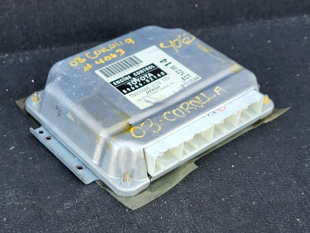 2003 TOYOTA COROLLA Engine Electronic Control Module Computer ECU ECM ...