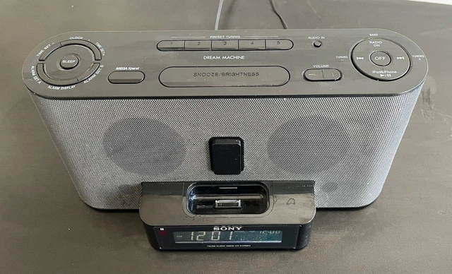 SONY ICF-C1IPMK2 DREAM Machine FM/AM Alarm Clock Radio Speaker iPhone ...