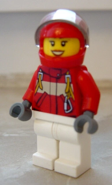 LEGO CTY 607 figurine sauvetage pilote avion femme fille Set 60116 EUR ...