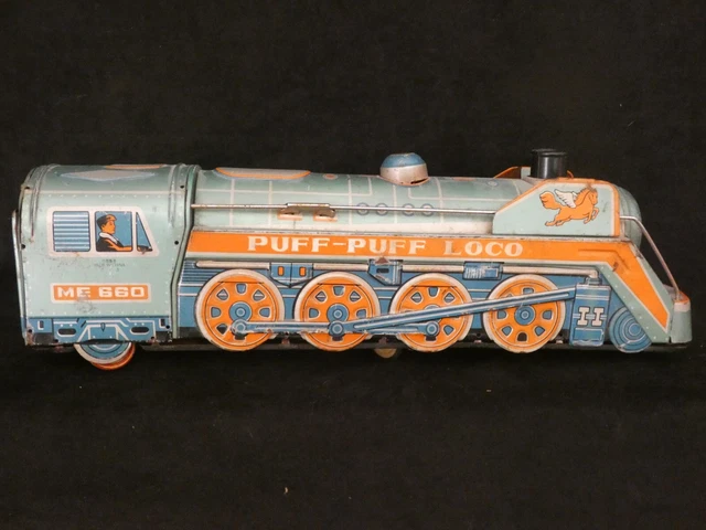 LOCOMOTIVE ANCIENNE VINTAGE En Tole - Puff Puff Loco EUR 15,00 ...