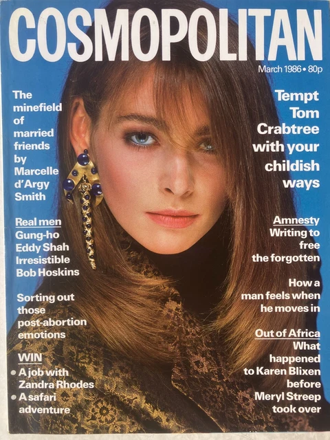 COSMOPOLITAN MARCH 1986 - Joanne Pacula - Bob Hoskins Eddy Shah ...